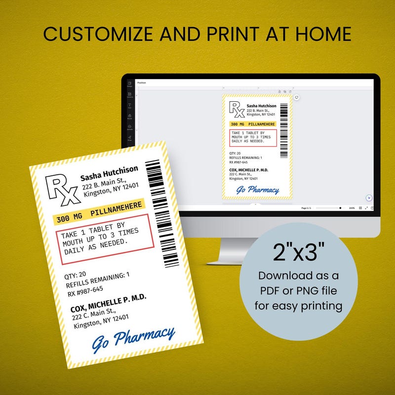 Funny Prescription Labels - Etsy