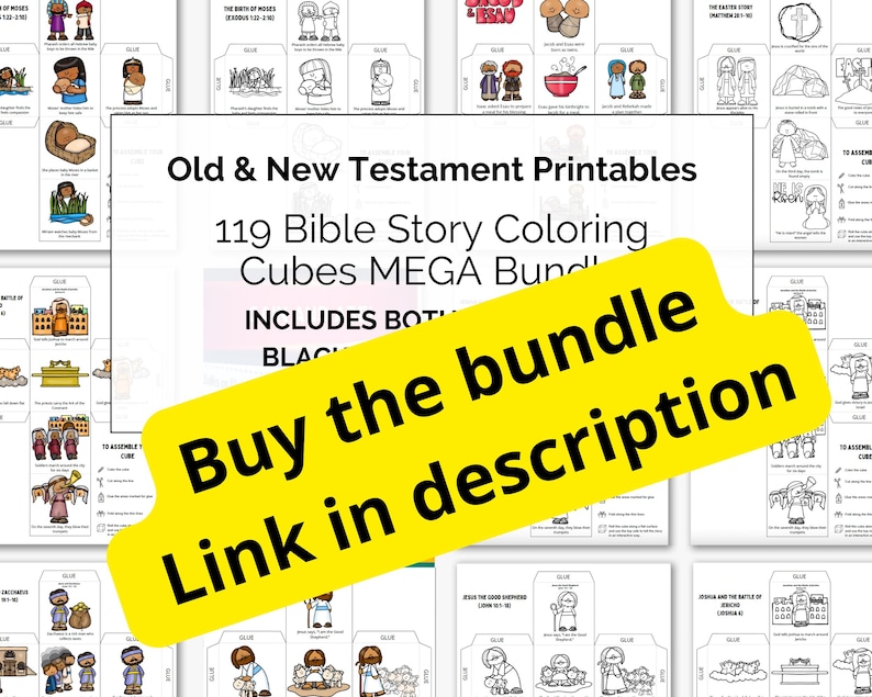 Peter Heals the Lame Man Coloring Cube | Acts 3:1–10 | Peter and John ...