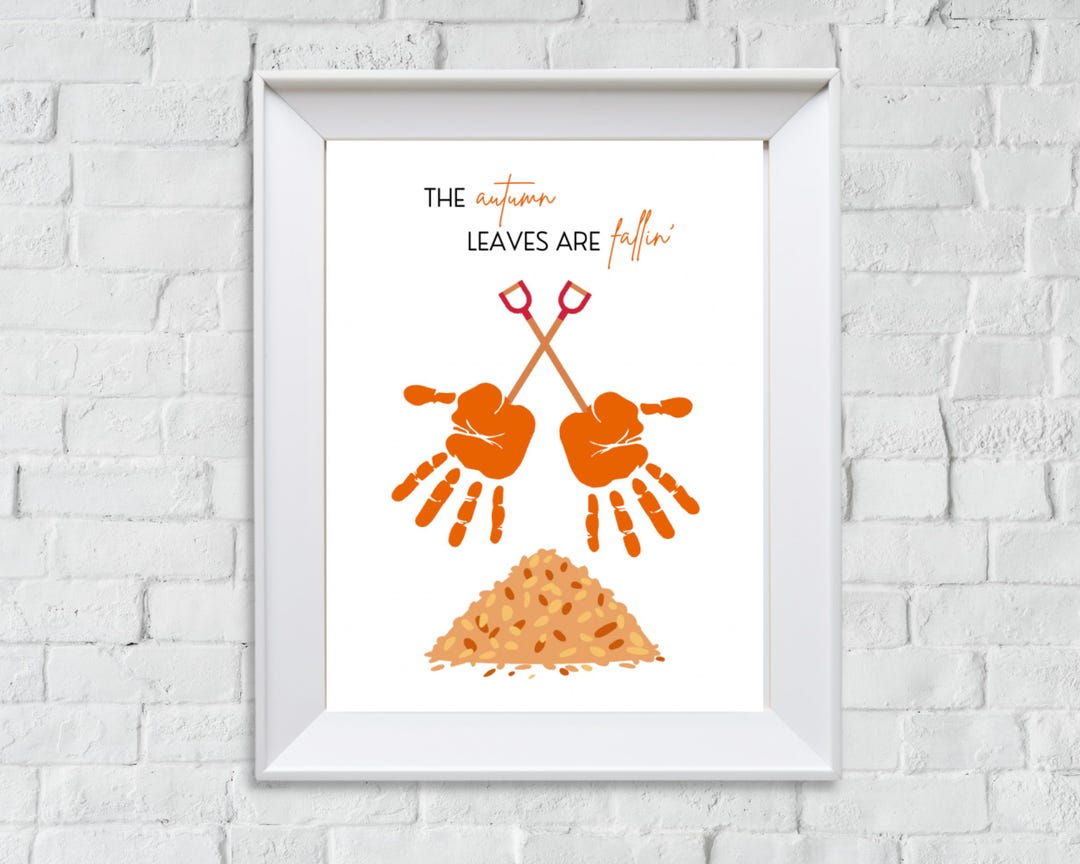 Autumn Leaves Are Falling Handprint Art for Kids | Fun Fall Craft for ...