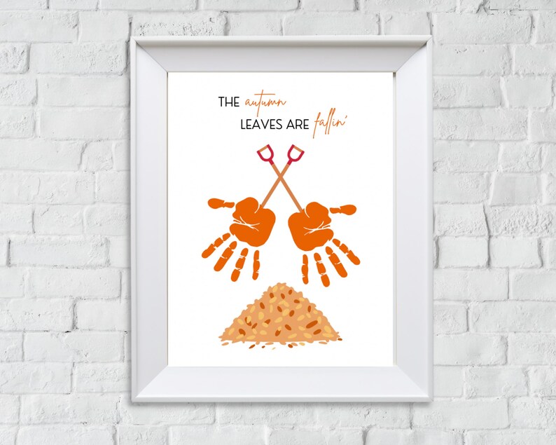 Autumn Leaves Are Falling Handprint Art for Kids | Fun Fall Craft for ...