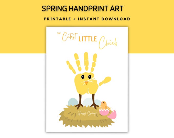 Spring Handprint Craft, Spring Handprint Art, Handprint Activity, Baby ...
