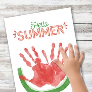 Summer Handprint Art, Summer Preschool Activity, Craft for Toddlers ...