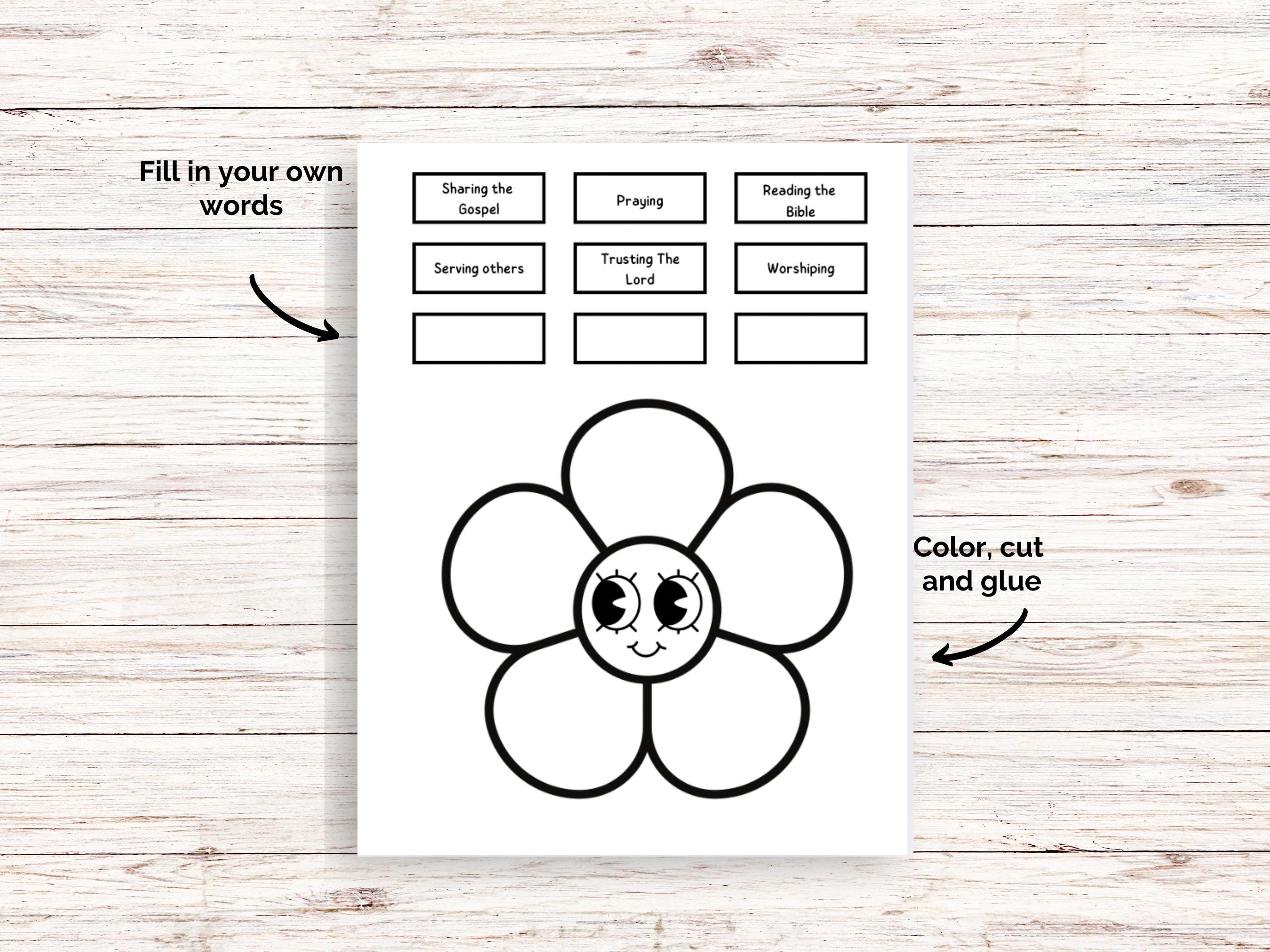 Growing in Christ Craft Activity for Kids, Homeschool Craft, Bible ...