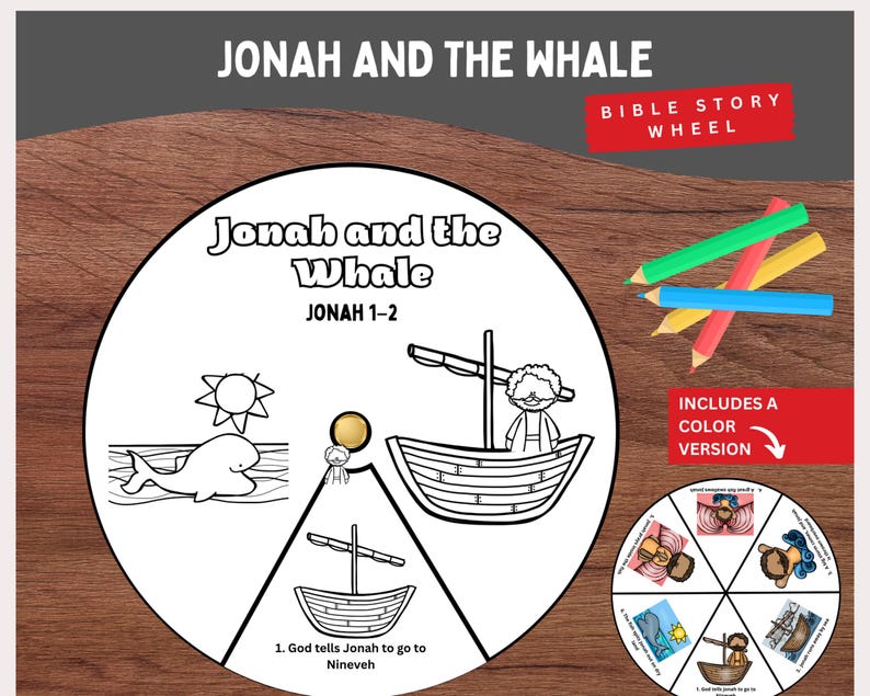 Jonah and the Whale Bible Activities Bundle | Games, Crafts, Worksheets ...