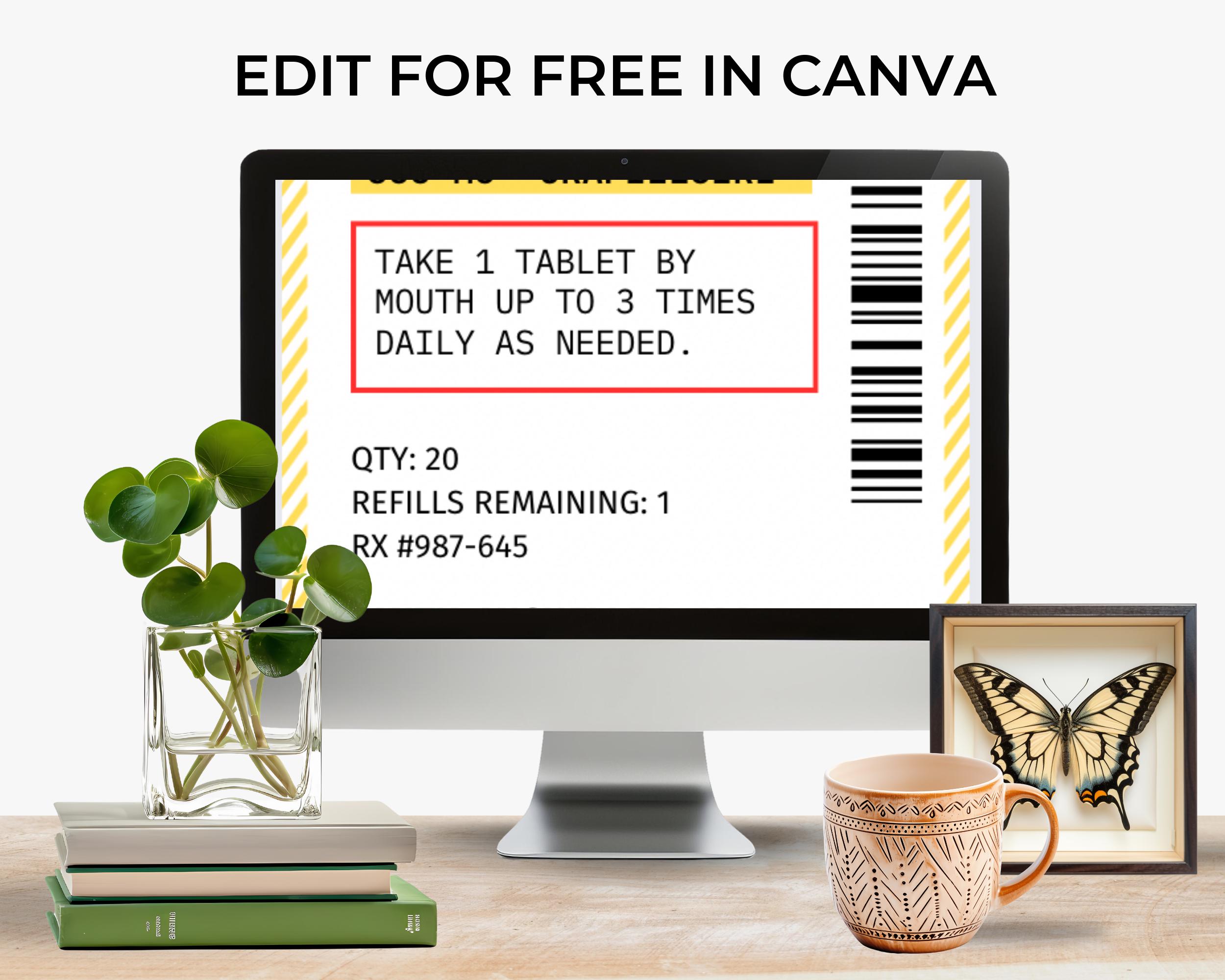 Editable Shipping Label Template, Editable Personalized Mail Label ...