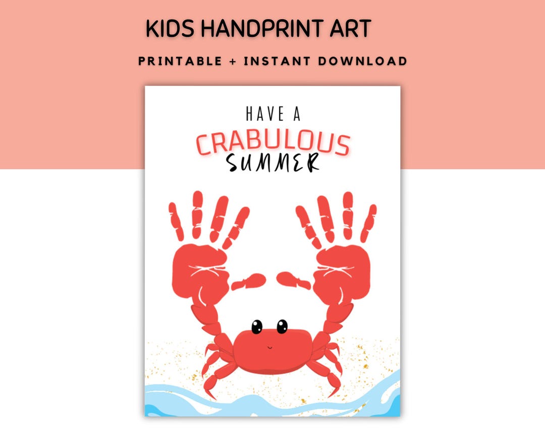 Summer Handprint Art, Summer Preschool Activity, Craft for Toddlers ...