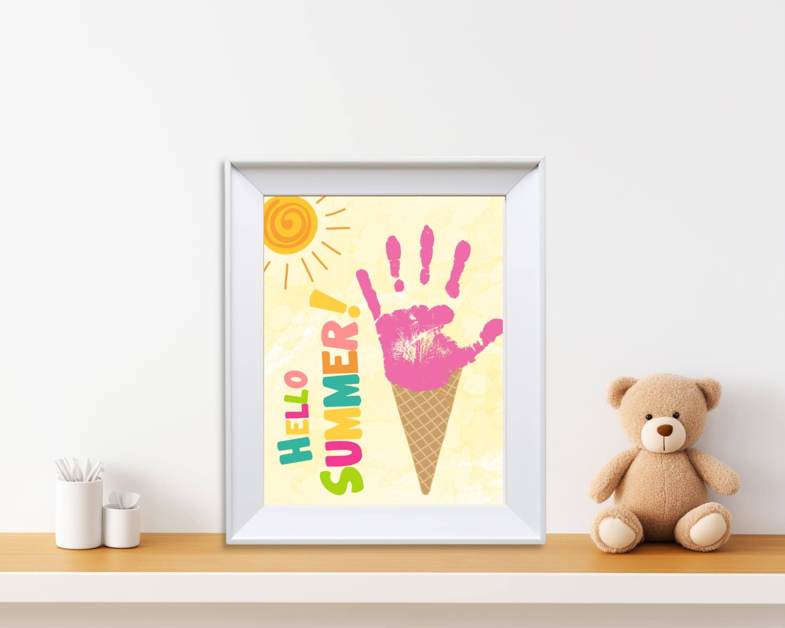 Summer Handprint Art, Summer Preschool Activity, Craft for Toddlers ...