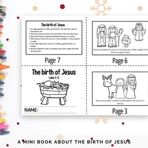 Nativity Story Mini Book: Engaging Bible Activities for Kids ...