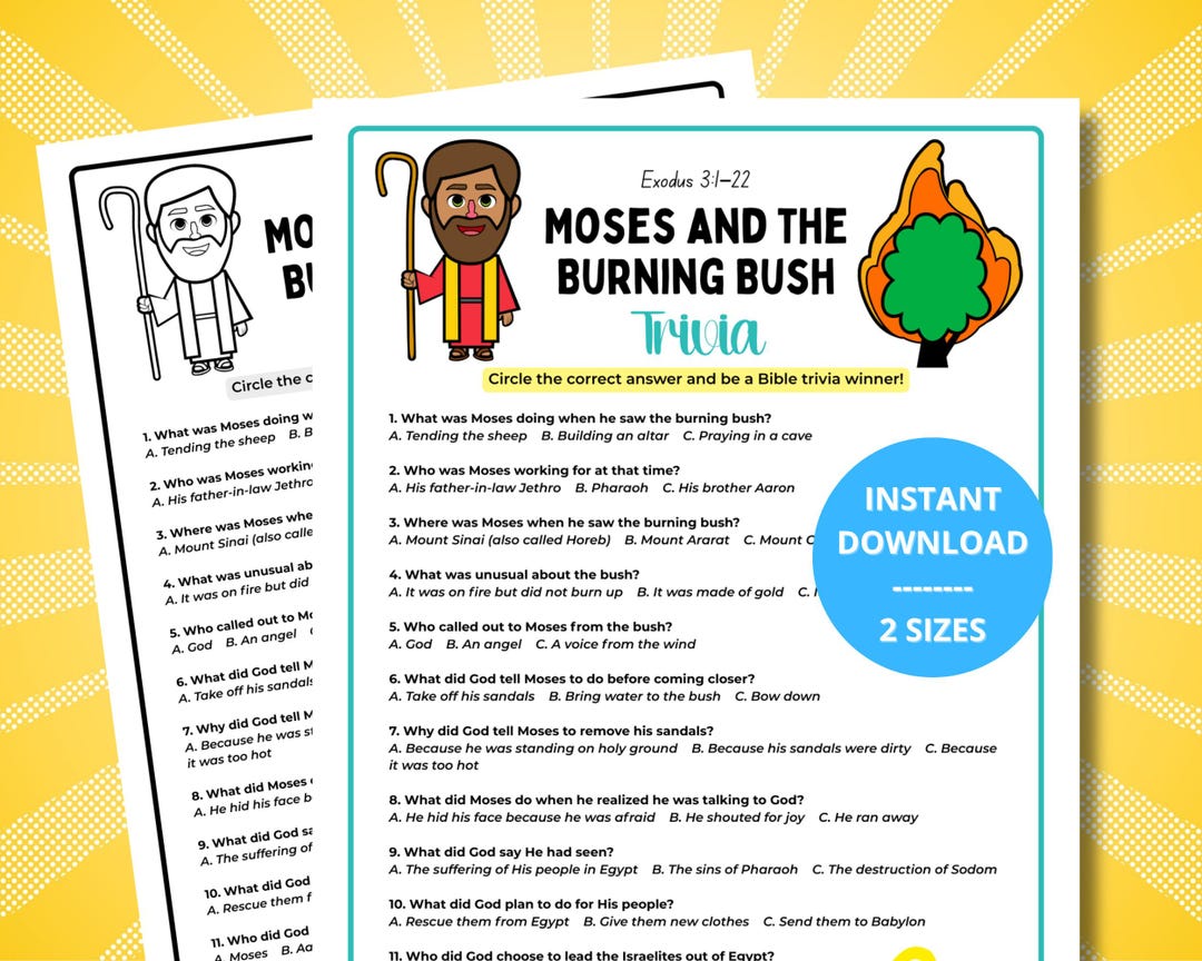 Moses and the Burning Bush | God Calls Moses | Moses on Holy Ground ...