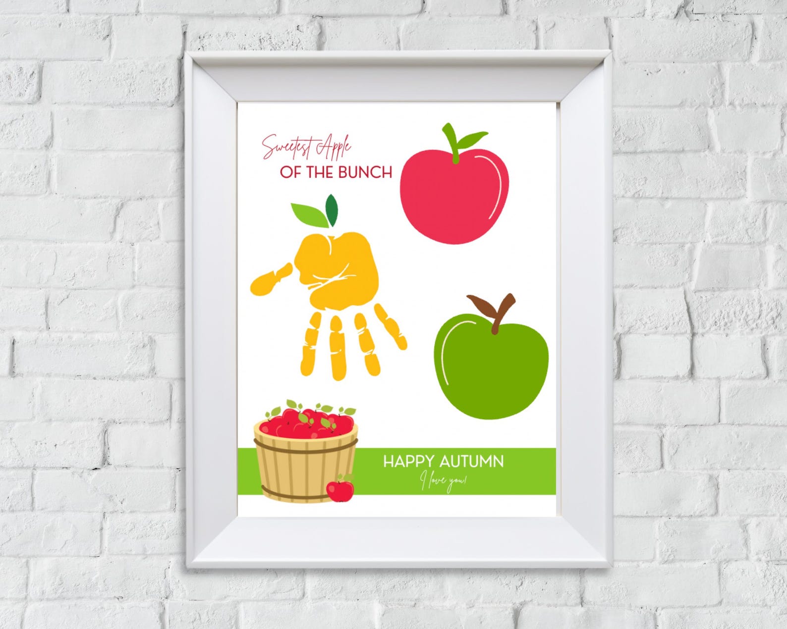 Sweetest Apple Handprint Art for Kids | Cute Fall or Back to School ...