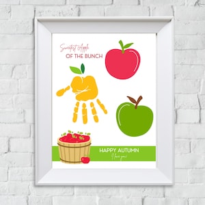 Sweetest Apple Handprint Art for Kids | Cute Fall or Back to School ...