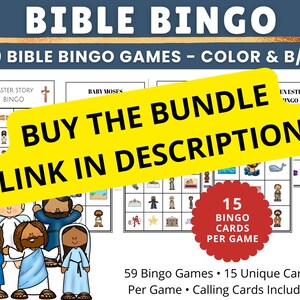 Joseph Bingo Set for Kids - Bible Story Activity, Joseph and His ...