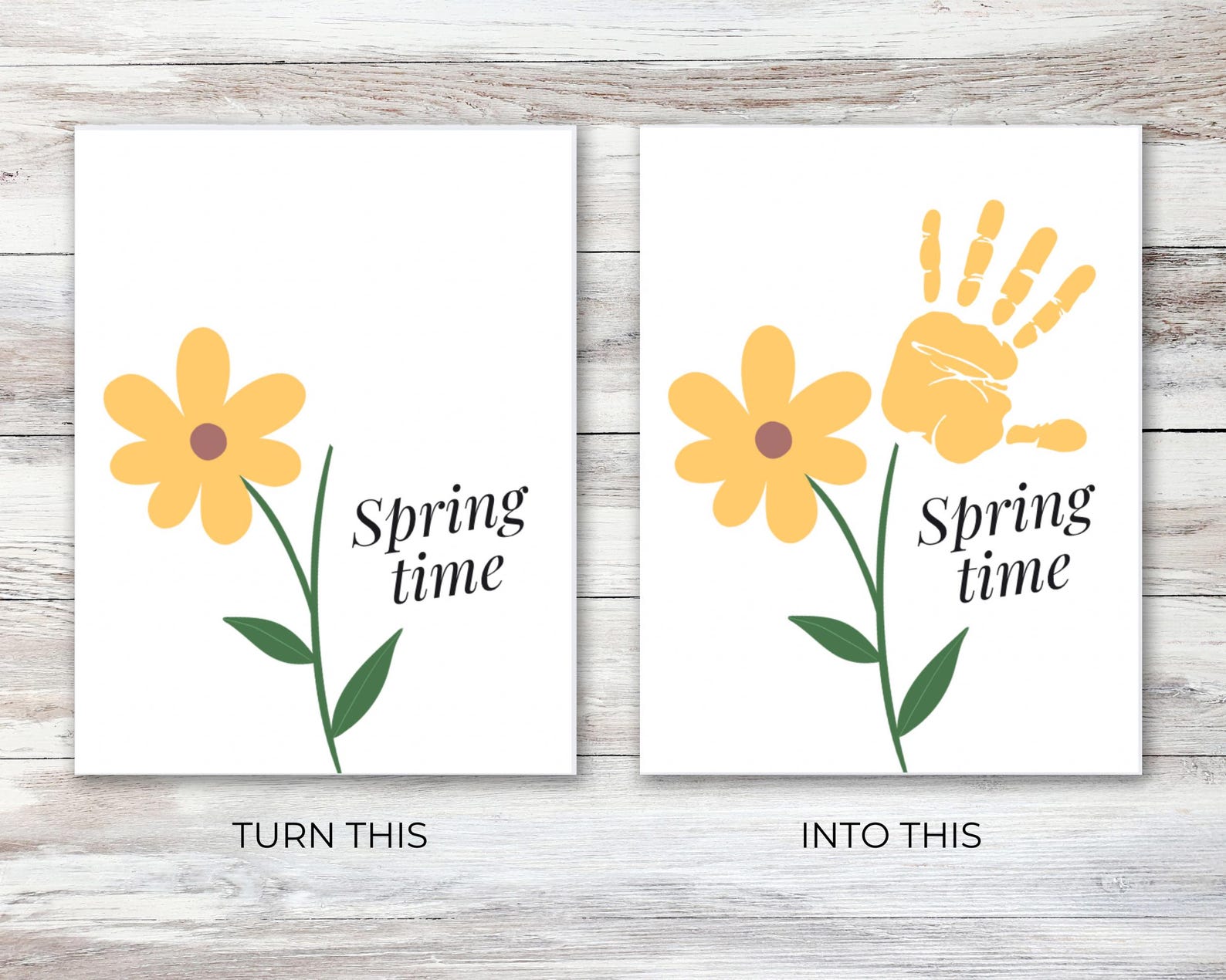 Spring Handprint Art, Spring Preschool Activity, Craft for Toddlers ...
