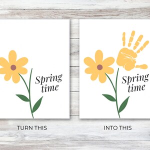 Spring Handprint Art, Spring Preschool Activity, Craft for Toddlers ...