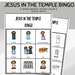 Jesus in the Temple Bingo Set for Kids, Young Jesus in the Temple Bible ...