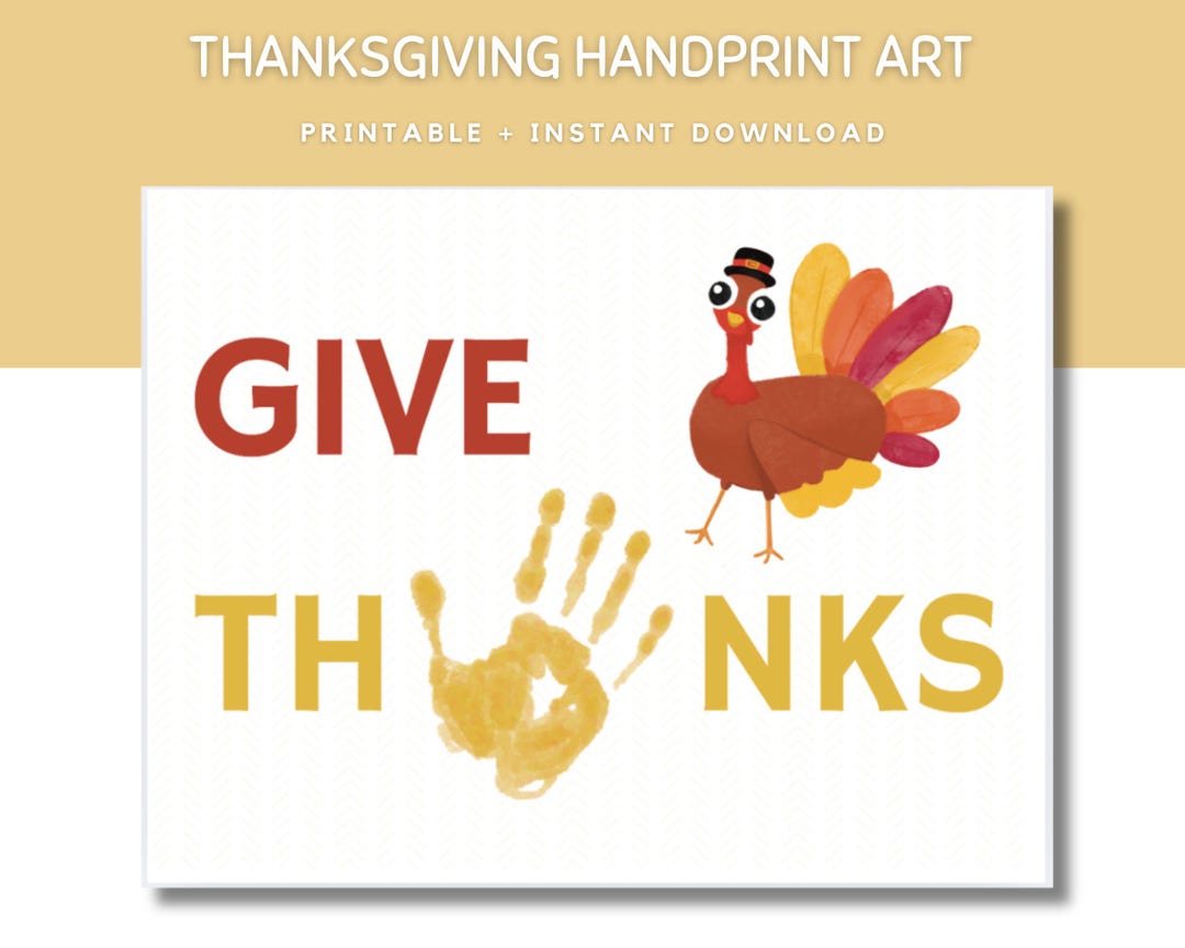 Thanksgiving Handprint Art, Thanksgiving Preschool Activity, Craft for ...