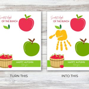 Sweetest Apple Handprint Art for Kids | Cute Fall or Back to School ...