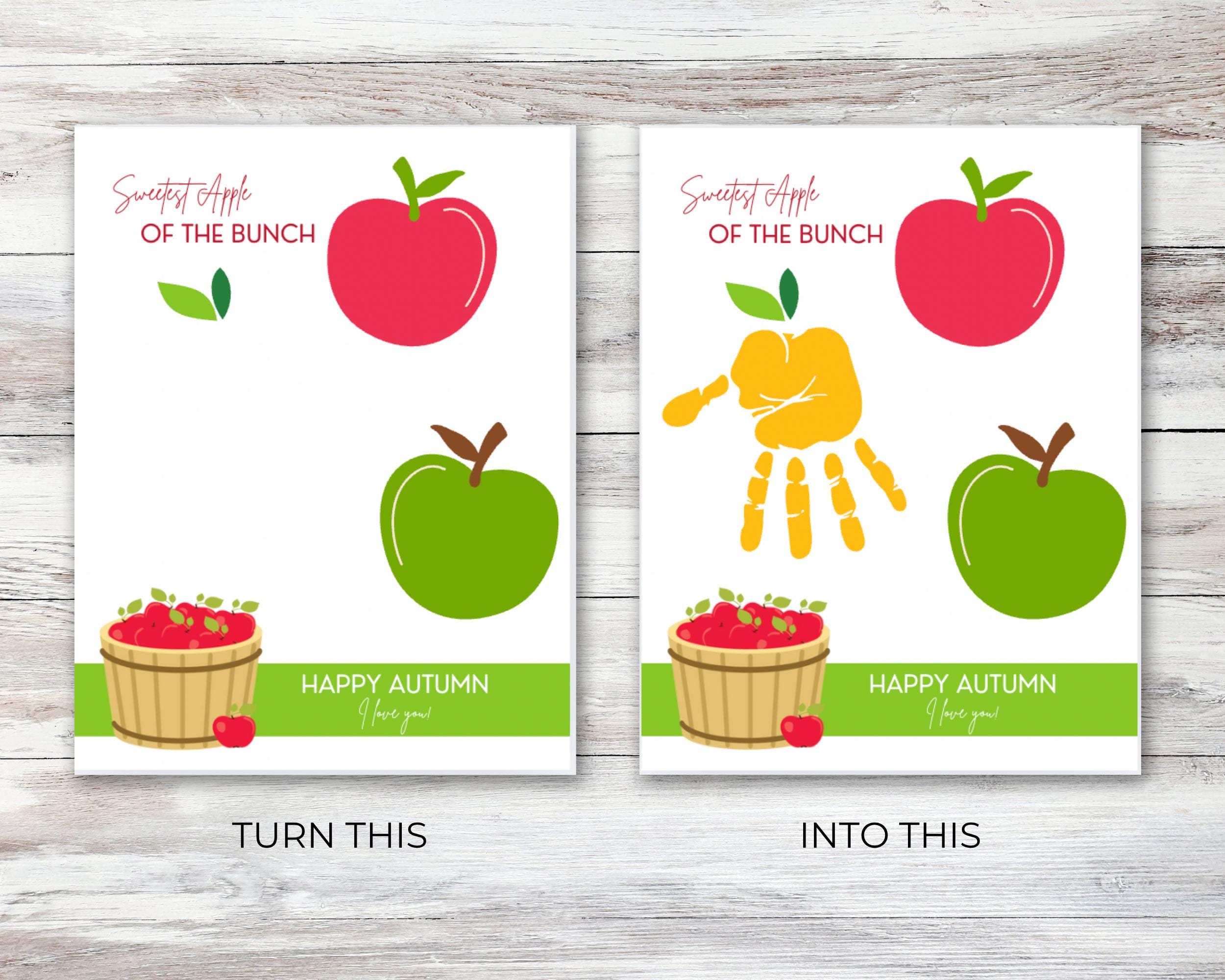 Sweetest Apple Handprint Art for Kids | Cute Fall or Back to School ...