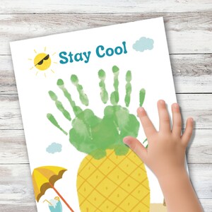 Summer Handprint Art, Summer Preschool Activity, Craft for Toddlers ...