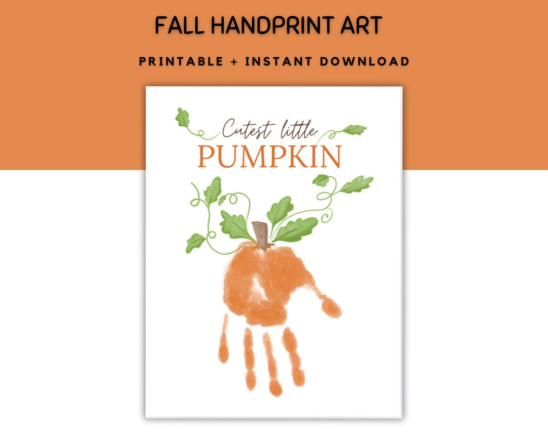 Fall Handprint Art, Happy Fall Handprint Art , Fall School Activity ...