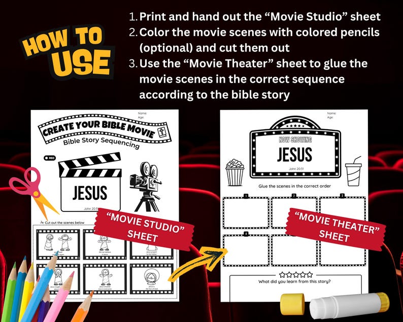 Jesus Bible Sequencing Activity for Kids | Life of Jesus Craft ...