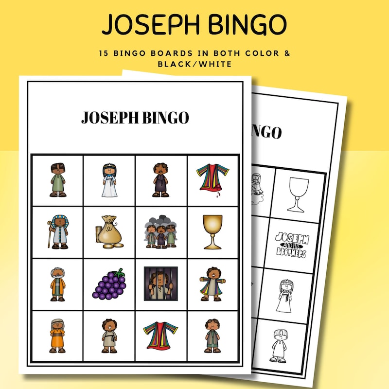 Joseph Story Characters - Etsy