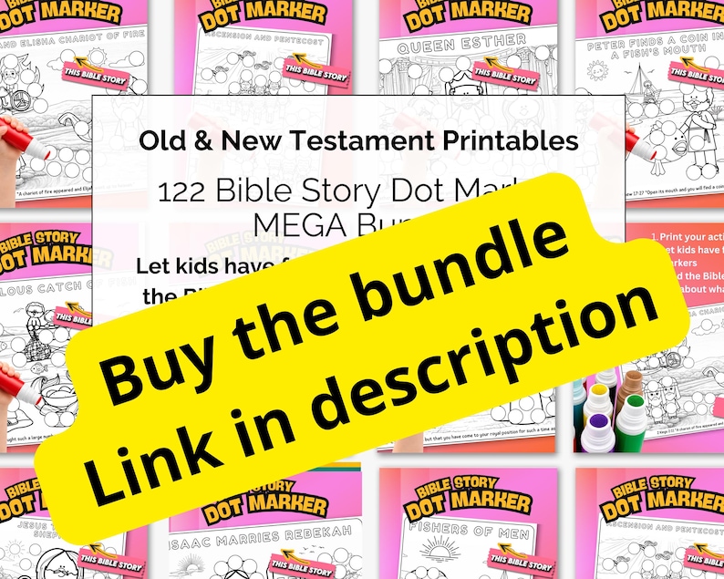 Abraham and Sarah Bible Dot Marker Activity | Genesis 21:2 God’s ...
