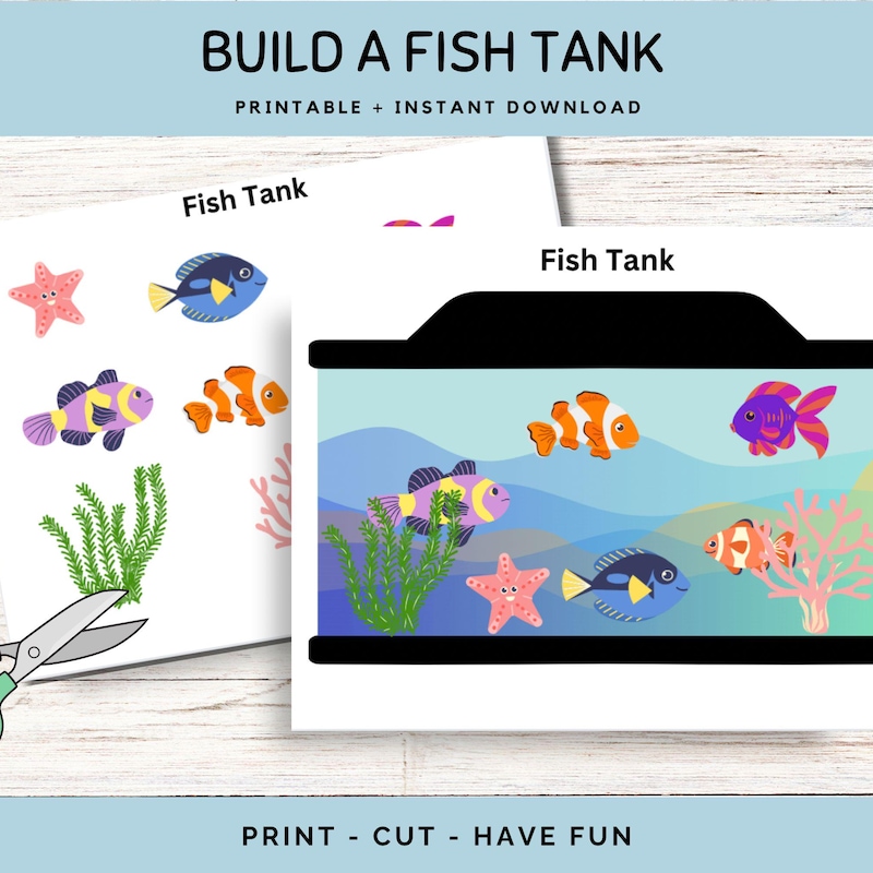 Fish Tank Activities - Etsy