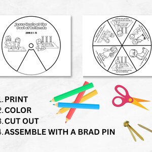 Jesus Heals at the Pool of Bethesda Coloring Wheel | John 5 Bible Craft ...