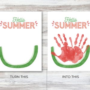 Summer Handprint Art, Summer Preschool Activity, Craft for Toddlers ...