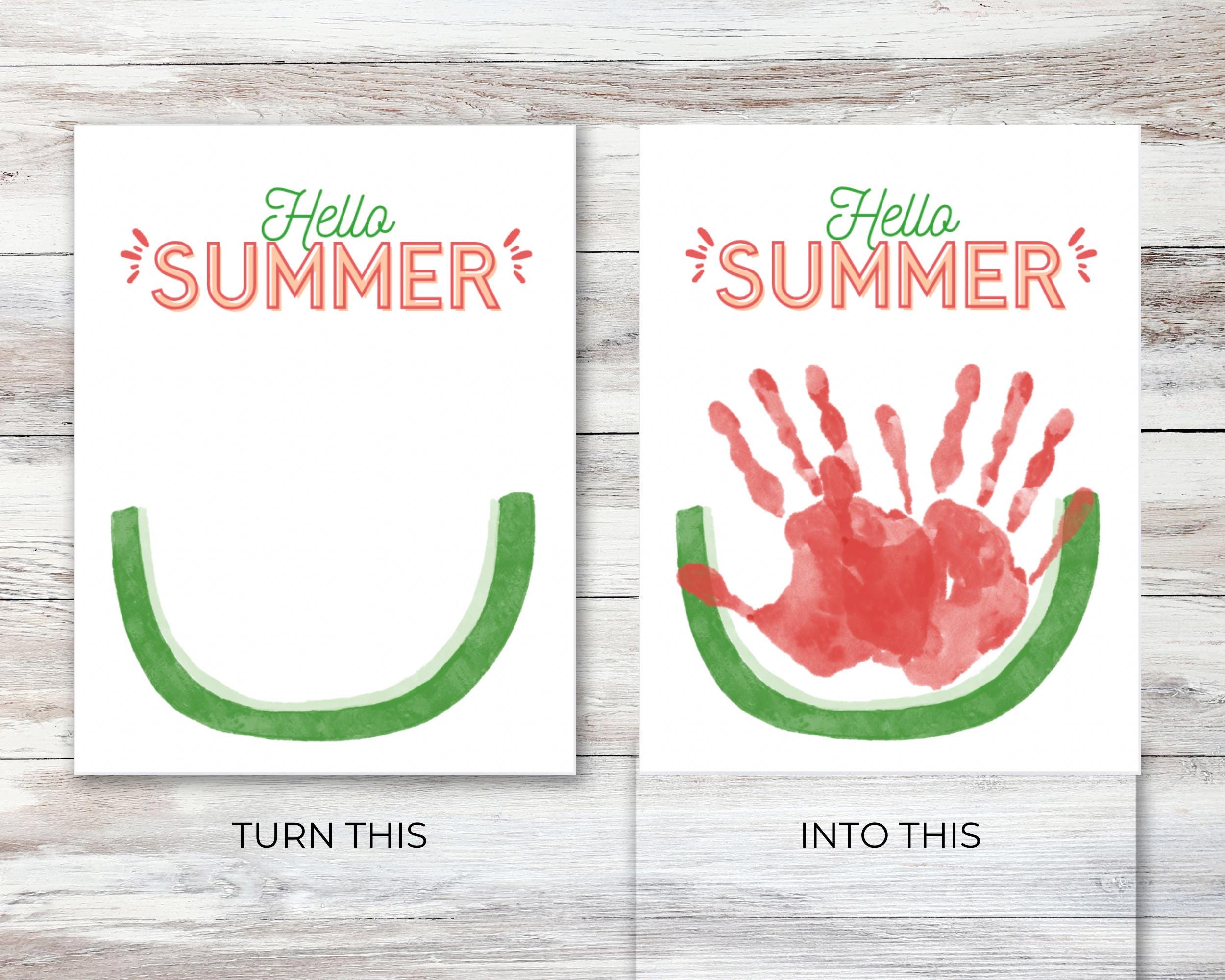 Summer Handprint Art, Summer Preschool Activity, Craft for Toddlers ...