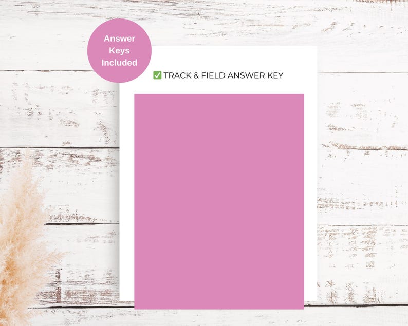 Track and Field Trivia Printable Game · Kids Sports Quiz Worksheet · PE ...
