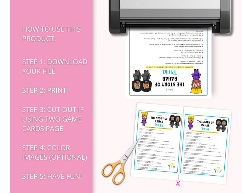 Rahab and the Spies | Scarlet Cord Bible Story | Walls of Jericho Story ...