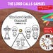 Samuel and Eli Bible Story Coloring Wheel | God Calls Samuel Craft | 1 ...