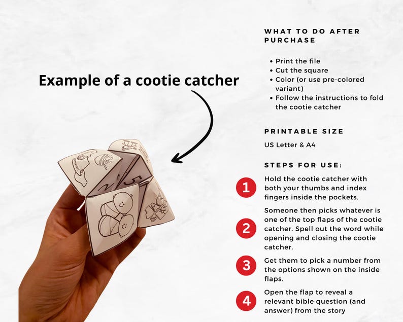 Transfiguration of Jesus Cootie Catcher – Jesus is Transfigured ...