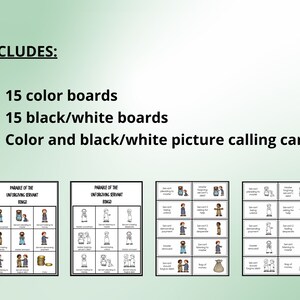 Parable of the Unforgiving Servant Bingo Set for Kids, the Unforgiving ...