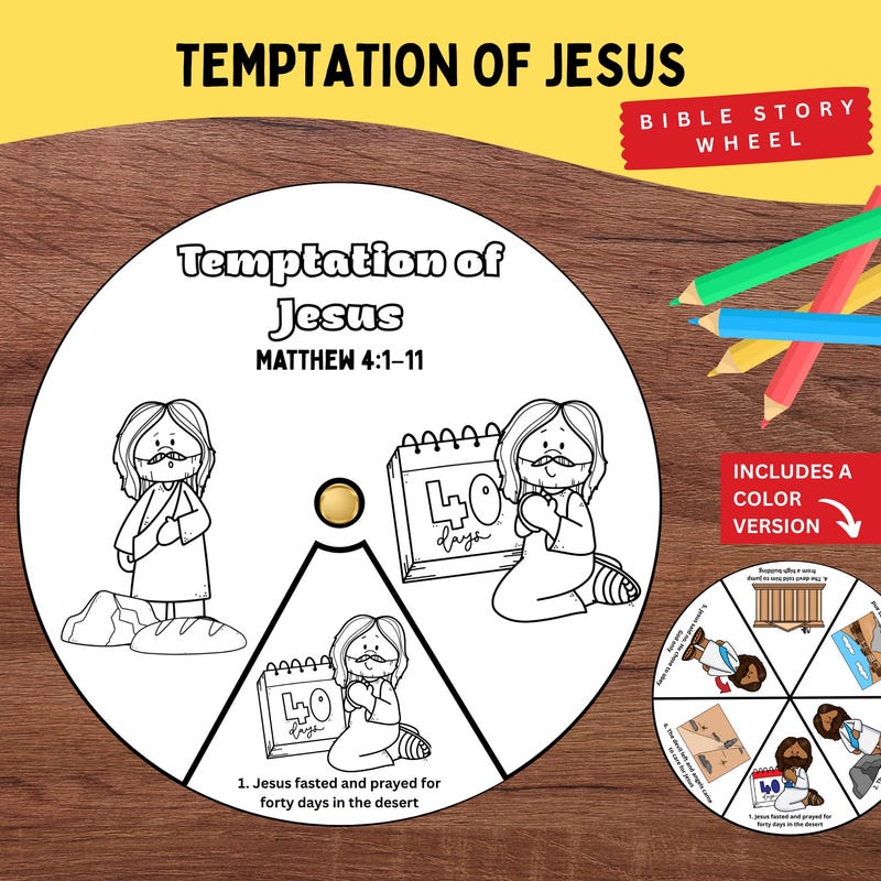 Jesus is Tempted Crafts - Etsy