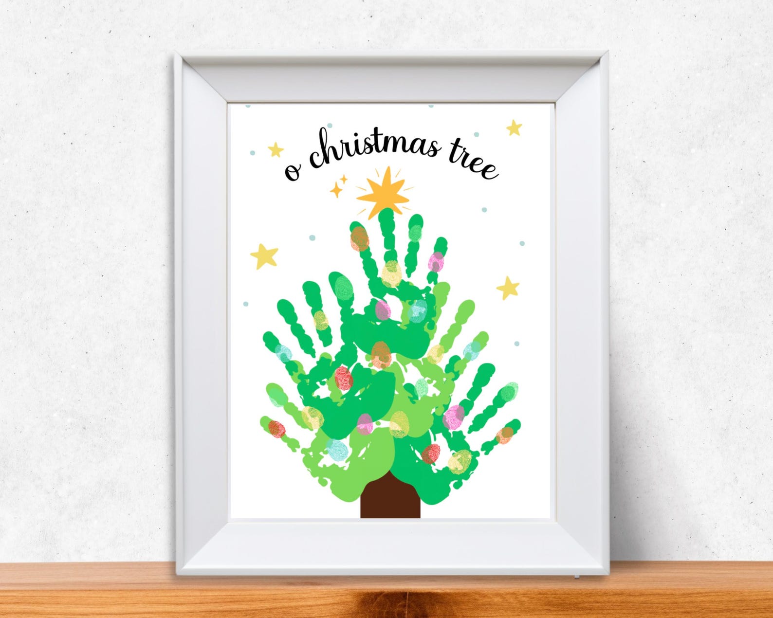 O Christmas Tree Handprint Craft | Christmas Keepsake Printable for ...