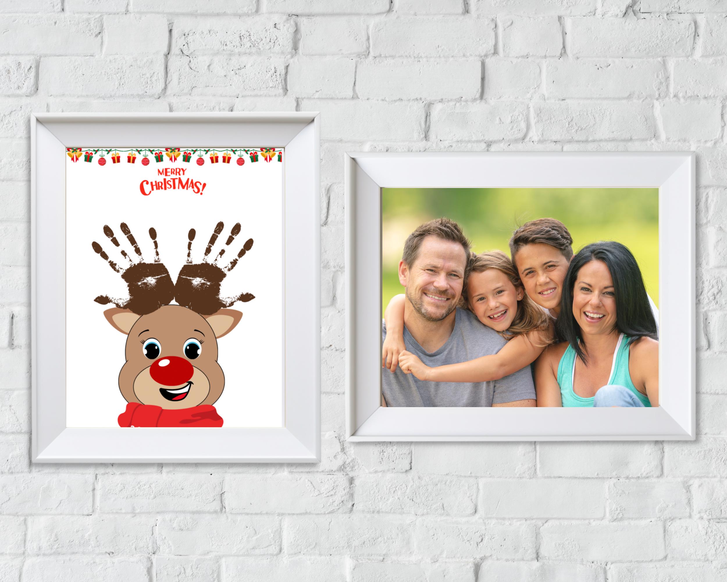 Rudolph Handprint Craft for Kids – Printable Christmas Reindeer Art ...