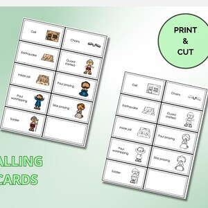 Paul and Silas Bingo Set for Kids, Paul and Silas Bible Bingo L Old ...