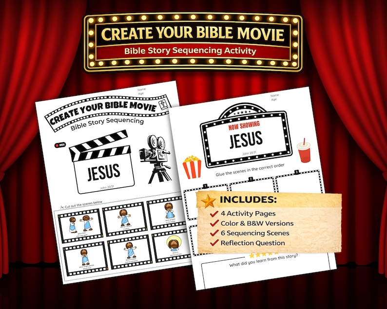 Jesus Bible Sequencing Activity for Kids | Life of Jesus Craft ...