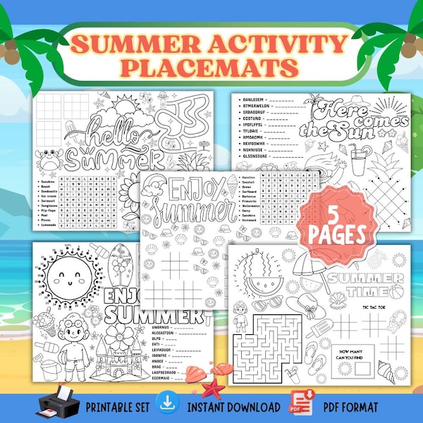 Summer Placemats - Etsy