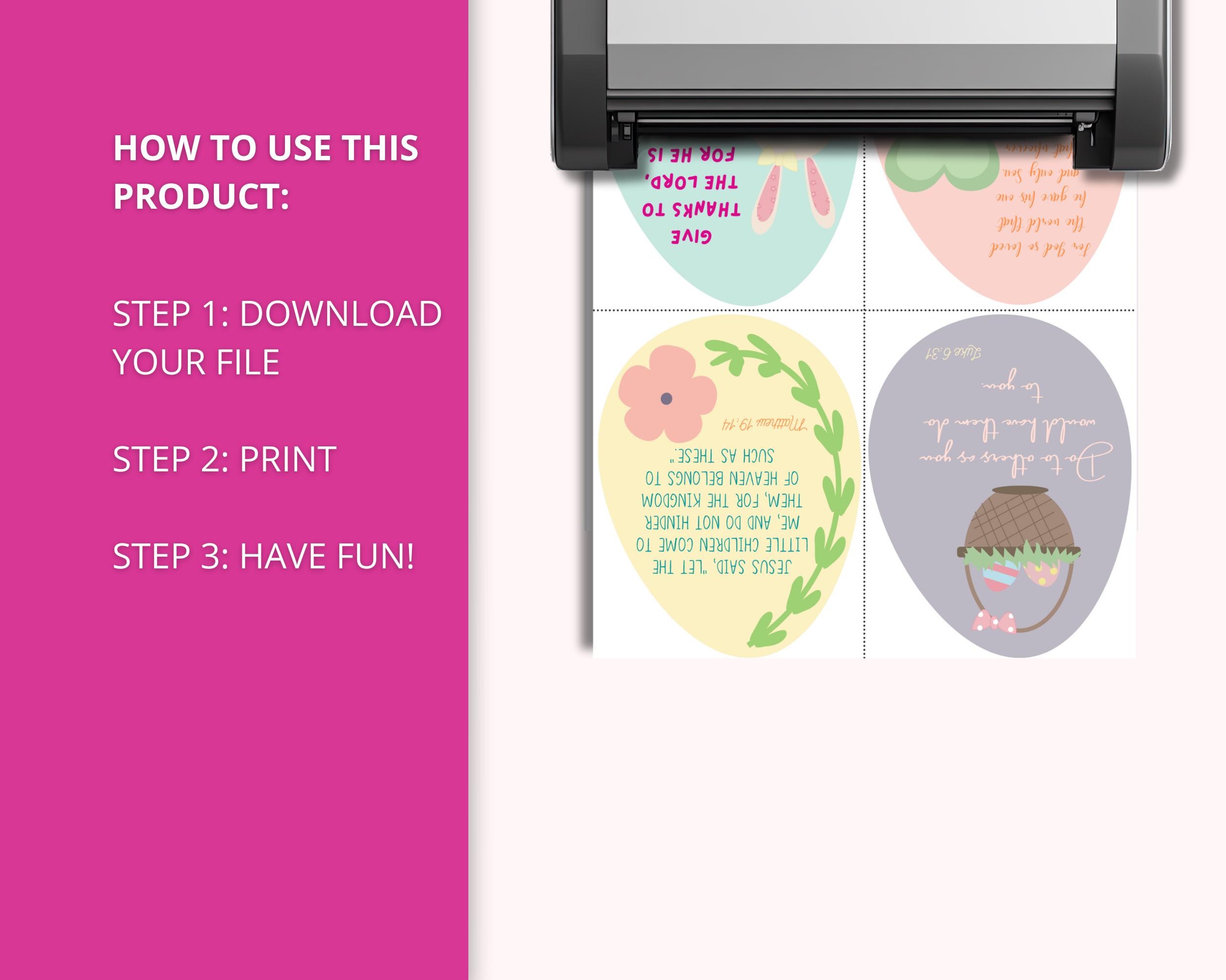 Easter Bible Verse Egg Cards for Kids | Scripture Egg Hunt Activity ...