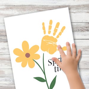 Spring Handprint Art, Spring Preschool Activity, Craft for Toddlers ...