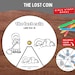 Parable of the Lost Coin Coloring Wheel for Kids | Luke 15:8–10 Bible ...