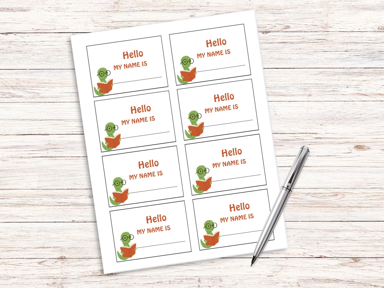 What’s Your Bookworm Name Printable Game, Reading Party Activity for ...