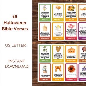 Christian Halloween Bible Verse Tracts Cards - Faith-based Halloween ...