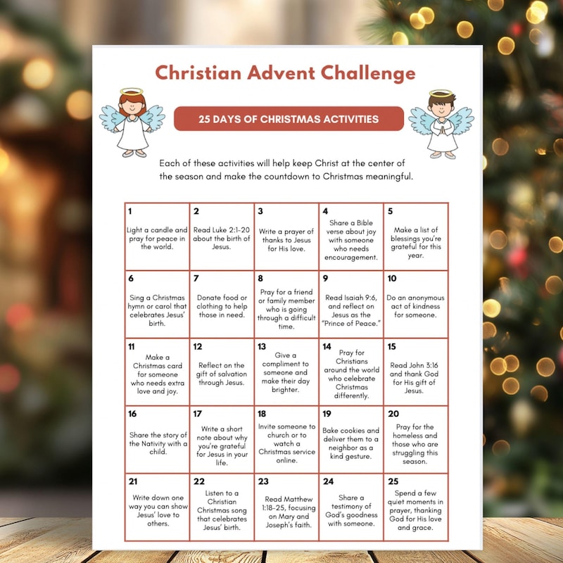 Christian Advent Calendar - Etsy
