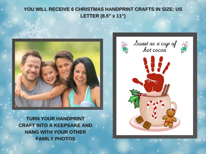 Christmas Handprint Art, Christmas Preschool Activity, Craft for ...