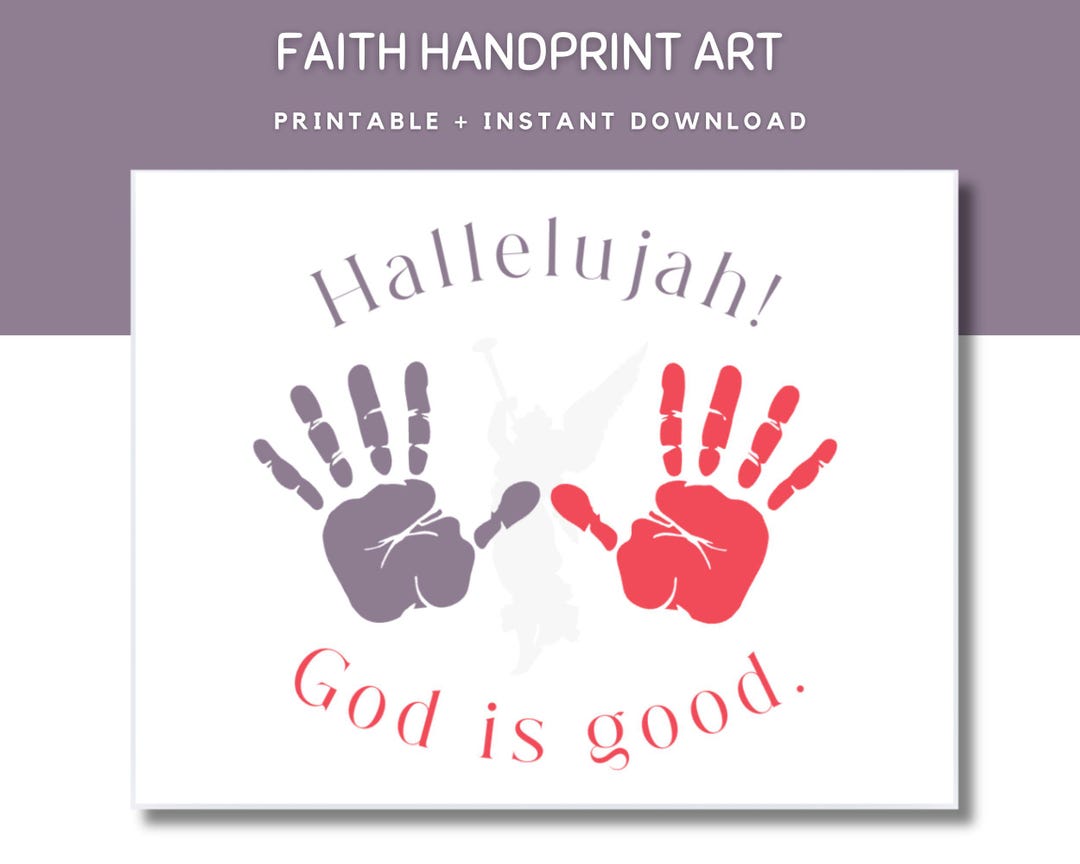 Faith Handprint Art, Sunday School Activity, Craft for Toddlers ...